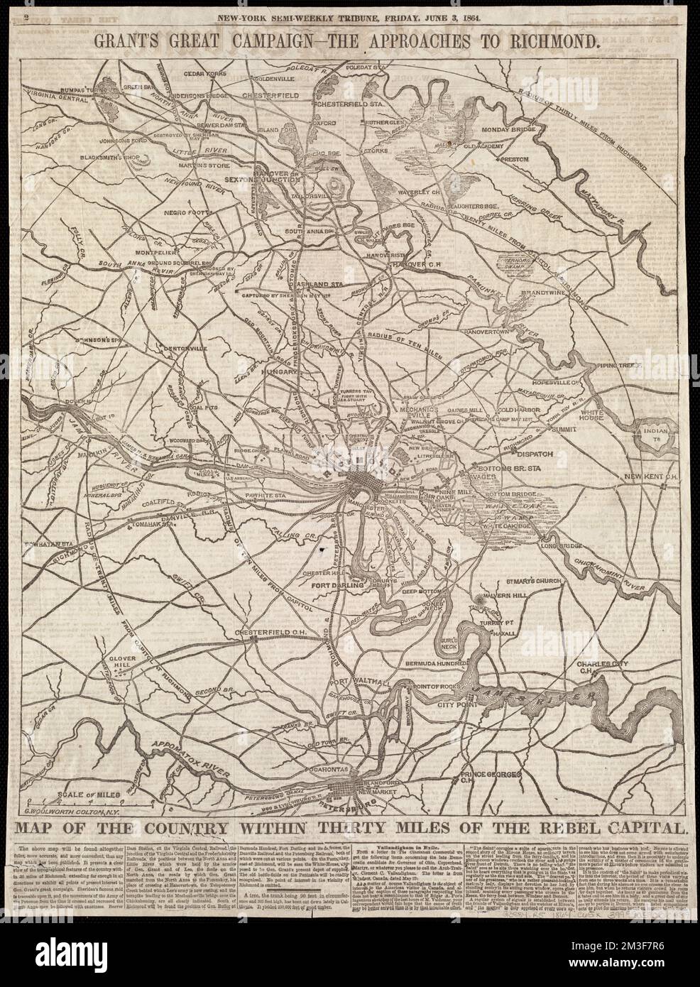 Map of the country within thirty miles of the rebel capital / G ...