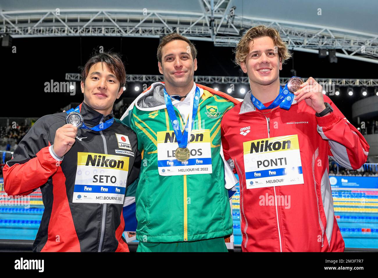 Melbourne, Australia. 15th Dec, 2022. Daiya Seto of Japan, silver, Chad ...