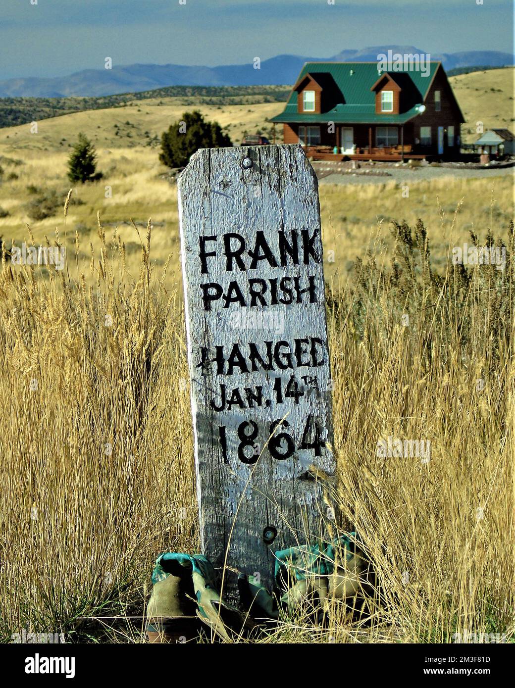 Virginia City, MT Boot Hill Stock Photo - Alamy