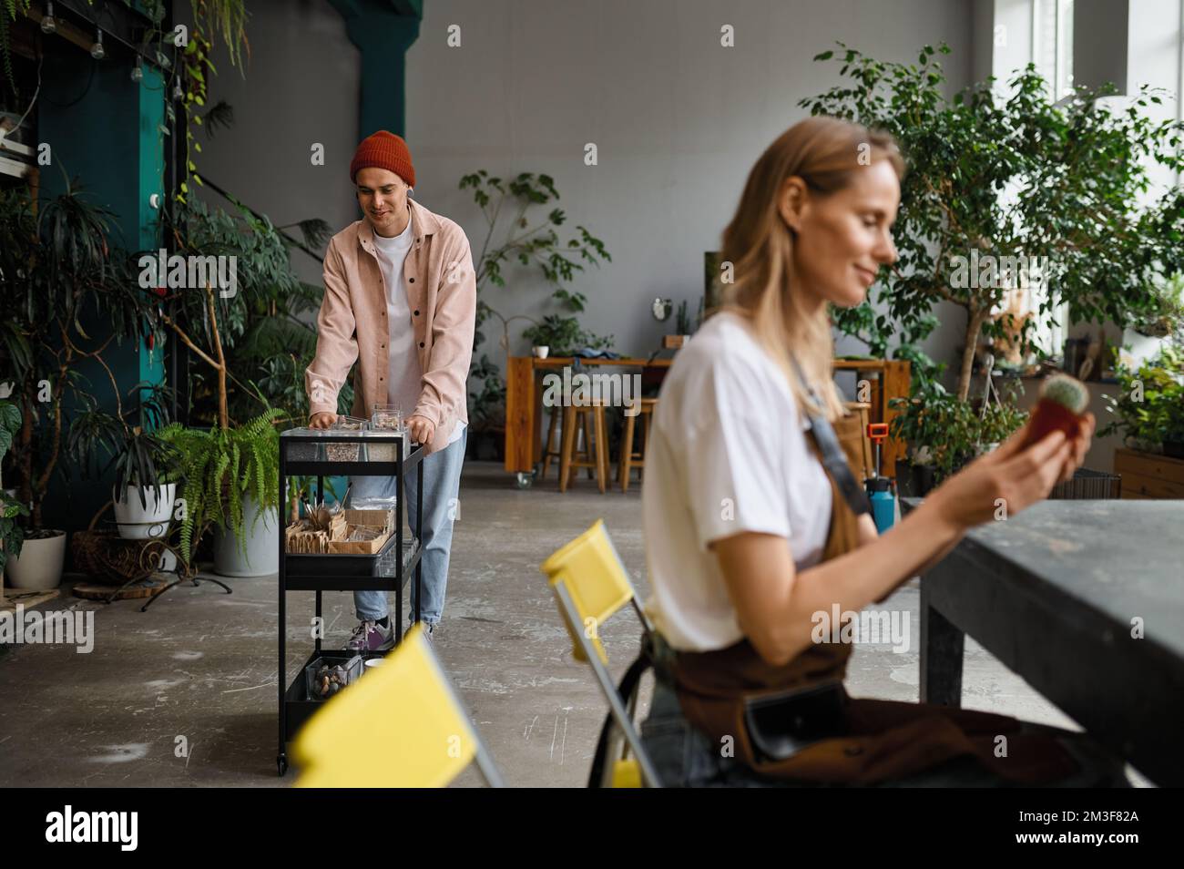 Professional decorator man woman hi-res stock photography and images ...