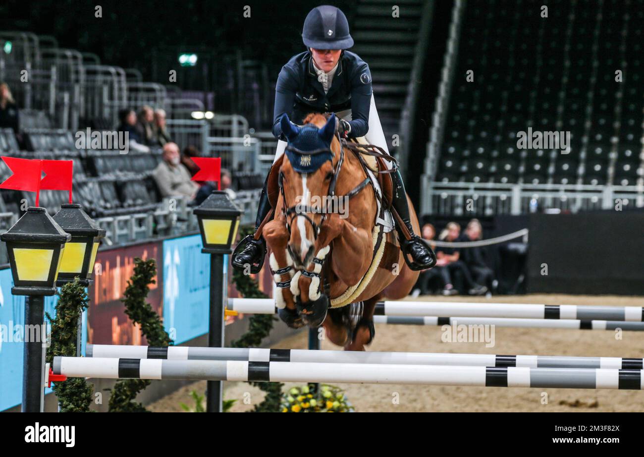 London UK 15 December 2022 Lilly Attwood riding Karipou Horta at The ...
