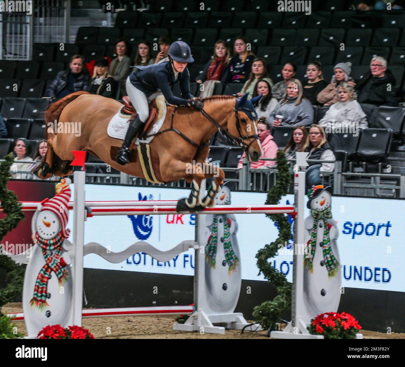 London UK 15 December 2022 Lilly Attwood riding Karipou Horta at The ...