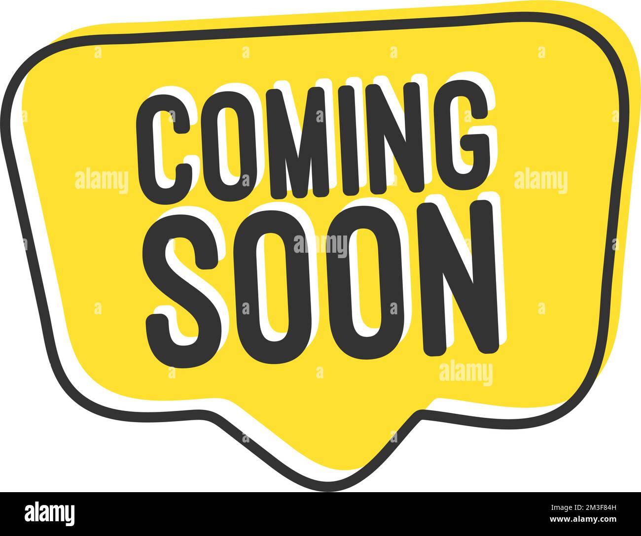 Coming Soon Sign Speech Bubble Isolated on White Background. eps 10 ...
