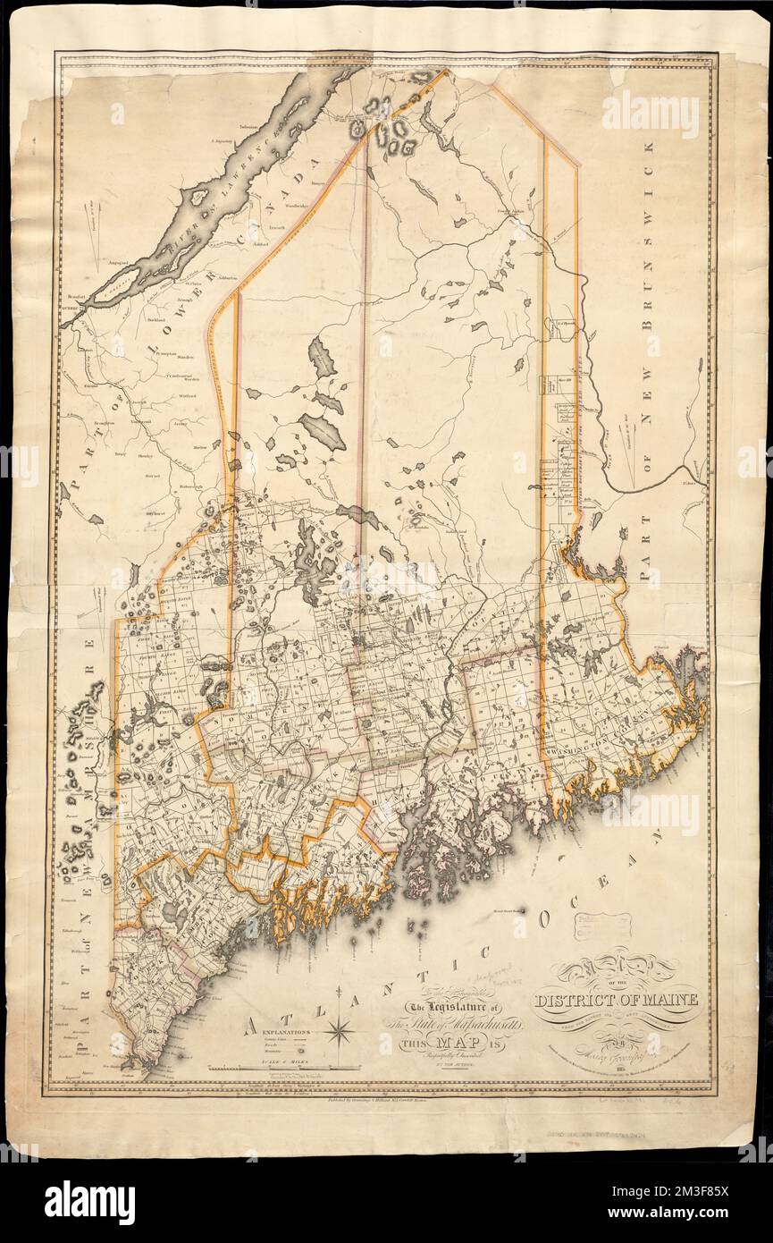 Map of the district of Maine from the latest and best authorities ...