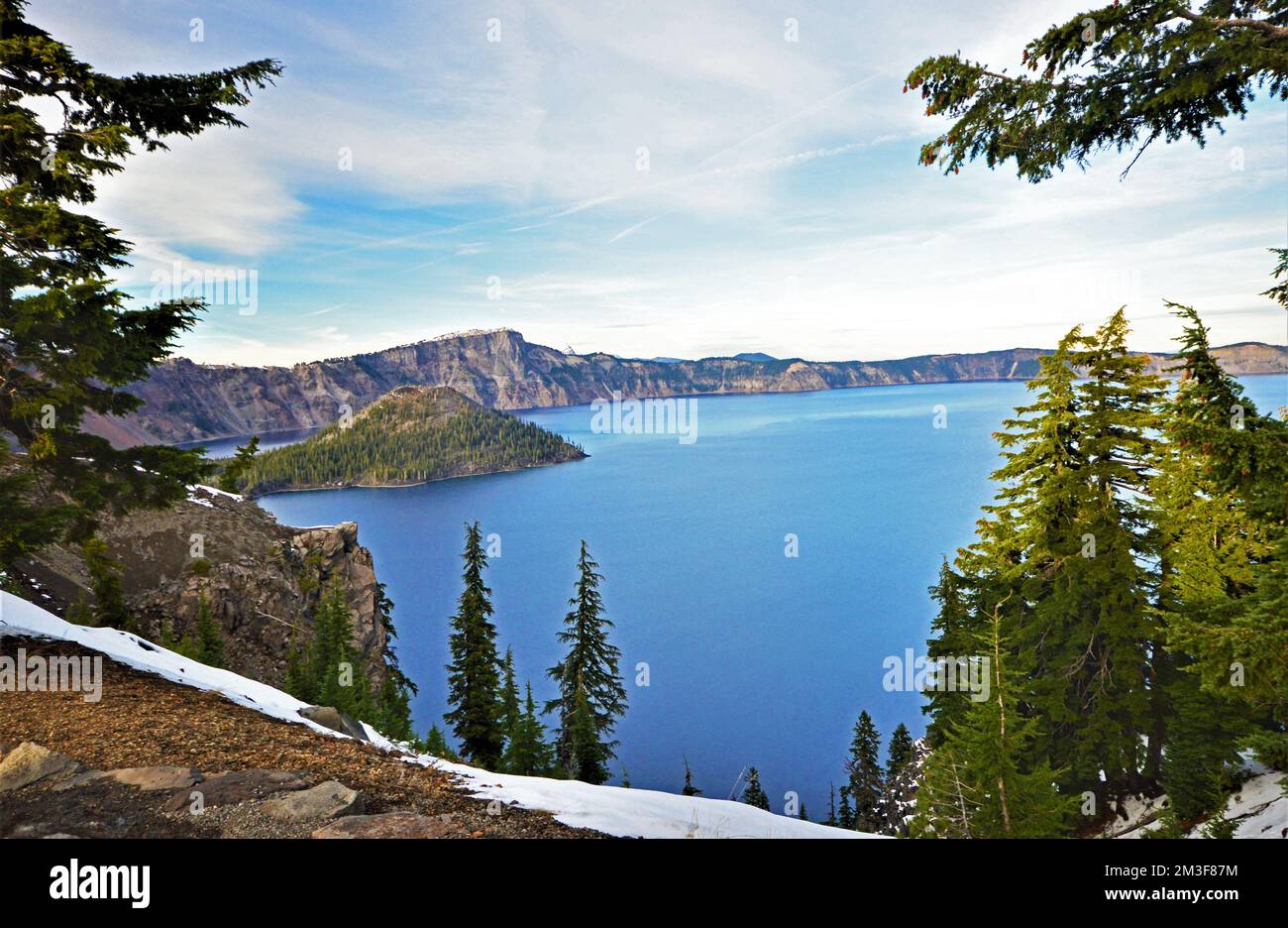 Crater Lake View Stock Photo - Alamy
