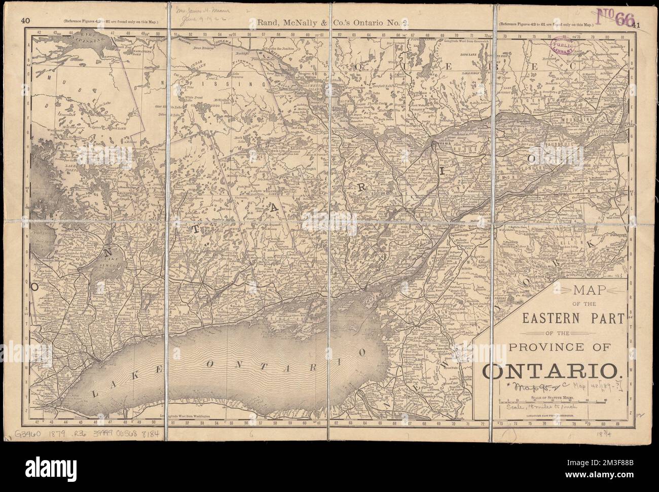 Map of the eastern part of the Province of Ontario , Ontario, Maps ...