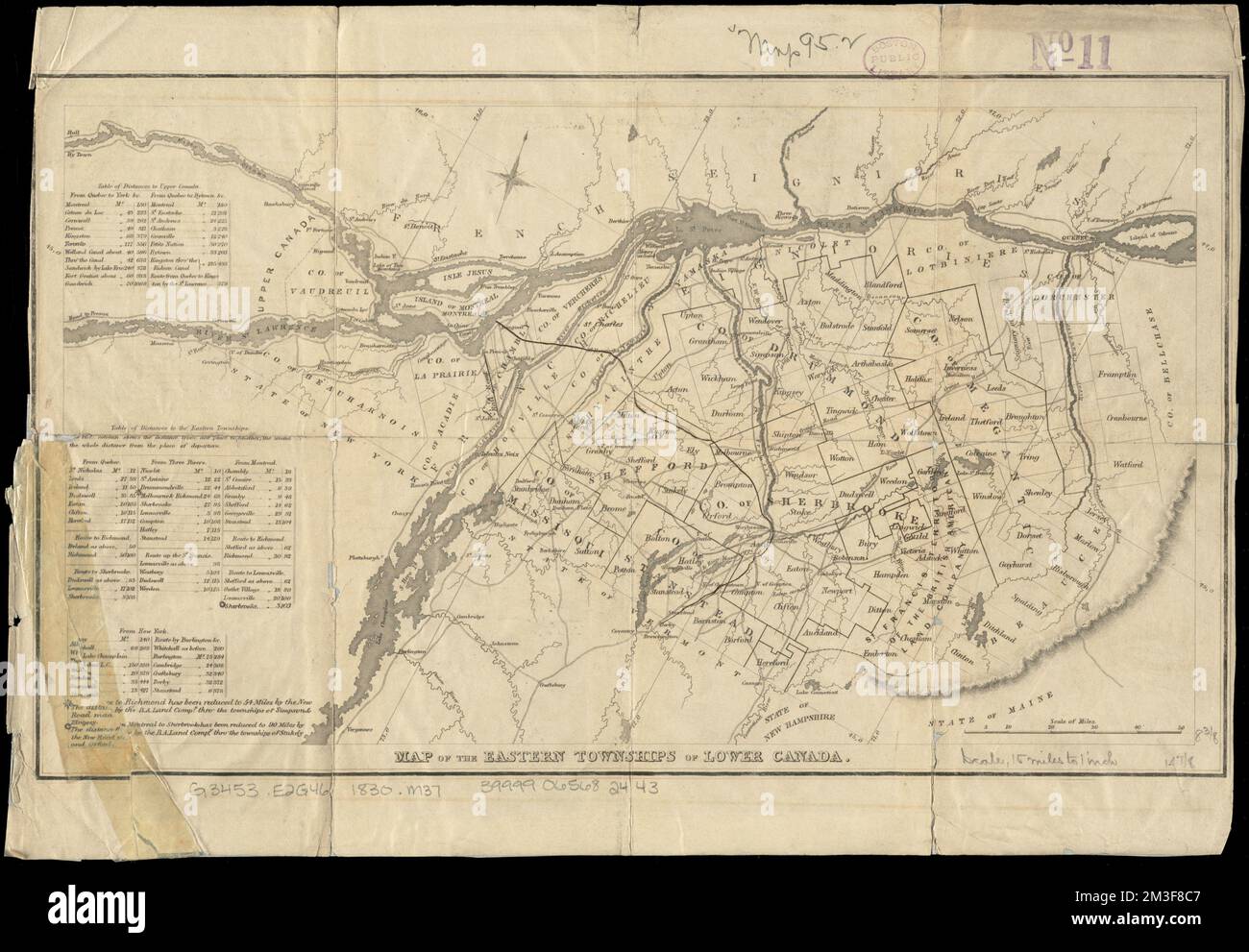 Map of the Eastern Townships of Lower Canada , British American Land ...
