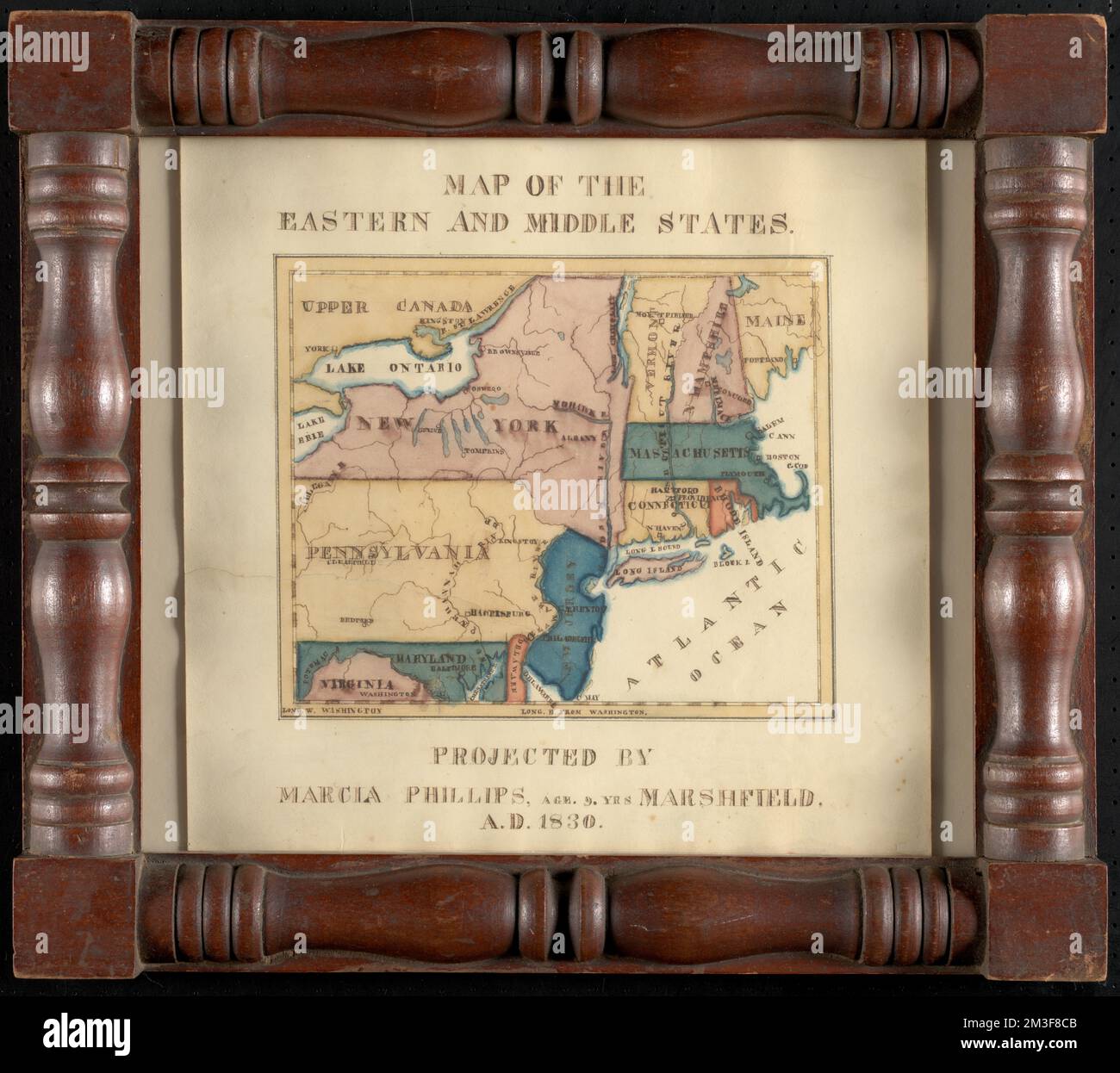 Map of the eastern and middle states , New England, Maps, Middle ...