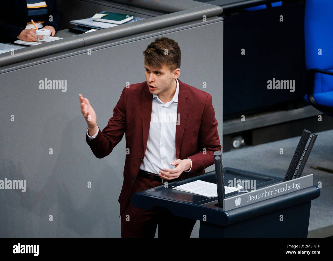 Max Luchs, B90/GRUENE recorded during a speech, the Bundestag decides ...