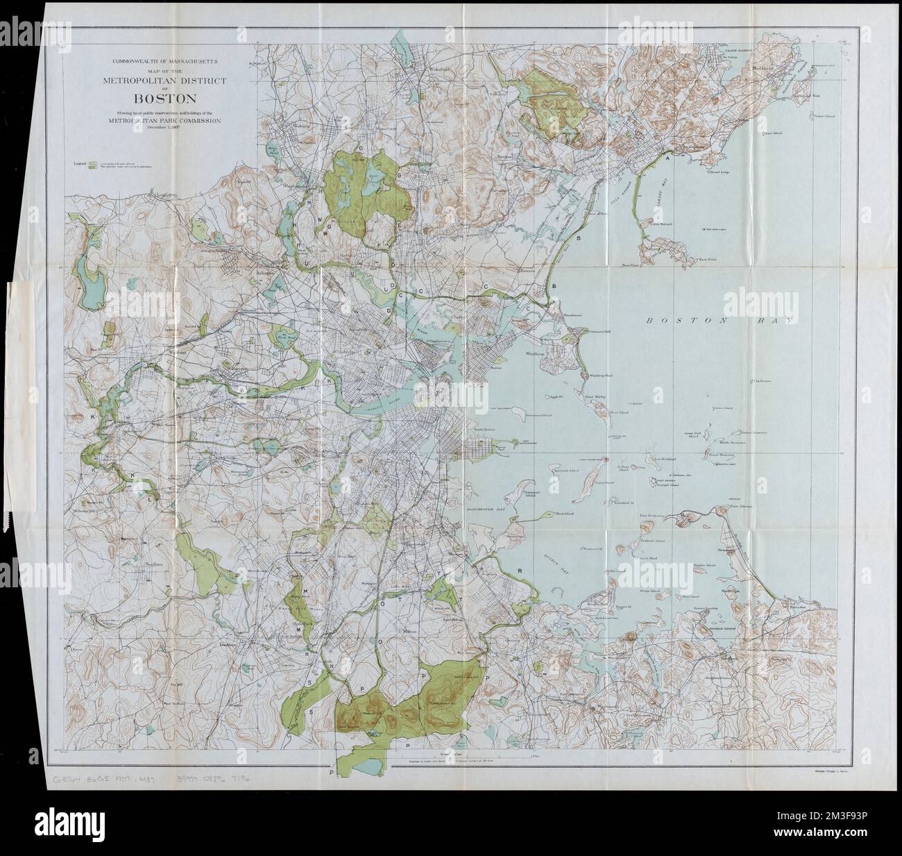 Map of the metropolitan district of Boston : showing local public ...