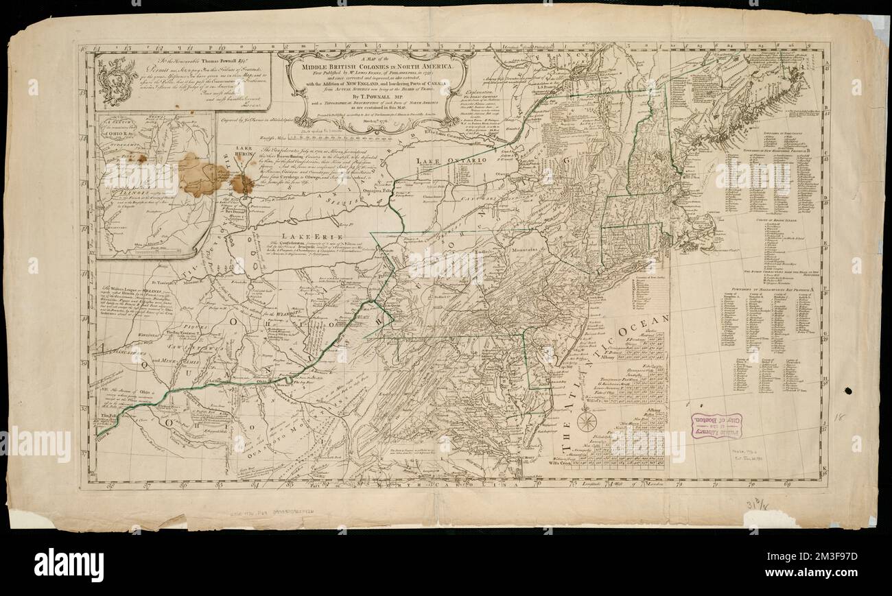 England colonies trade map hi-res stock photography and images - Alamy