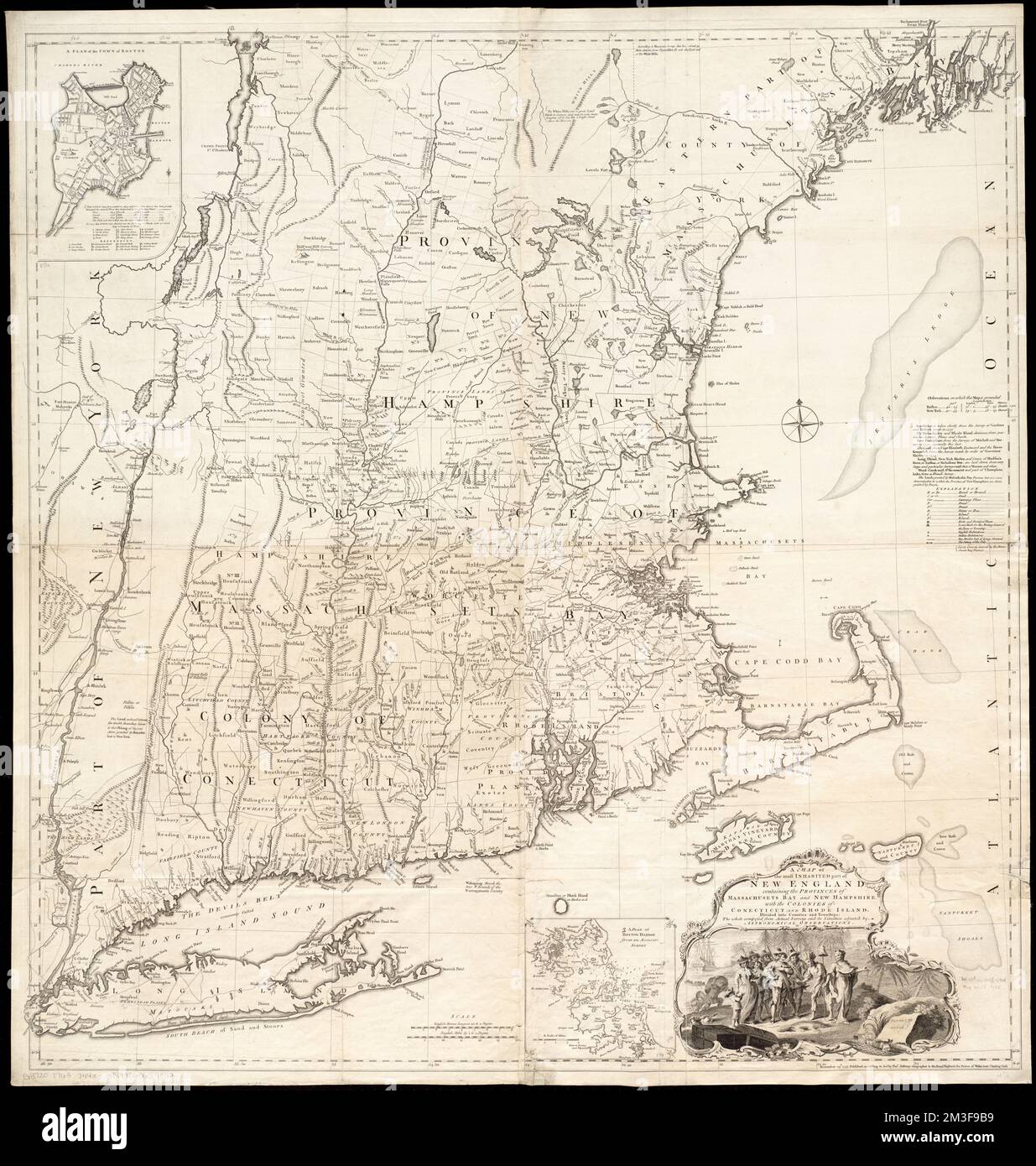 A map of the most inhabited part of New England : containing the ...