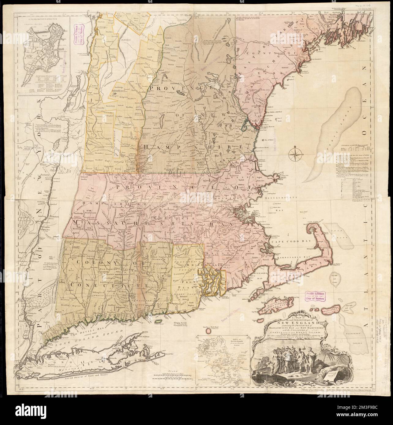 A map of the most inhabited part of New England : containing the ...