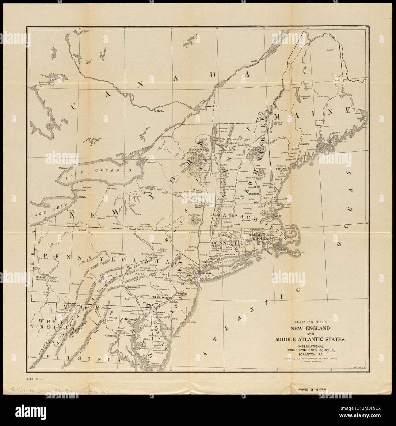Middle atlantic map hi-res stock photography and images - Alamy