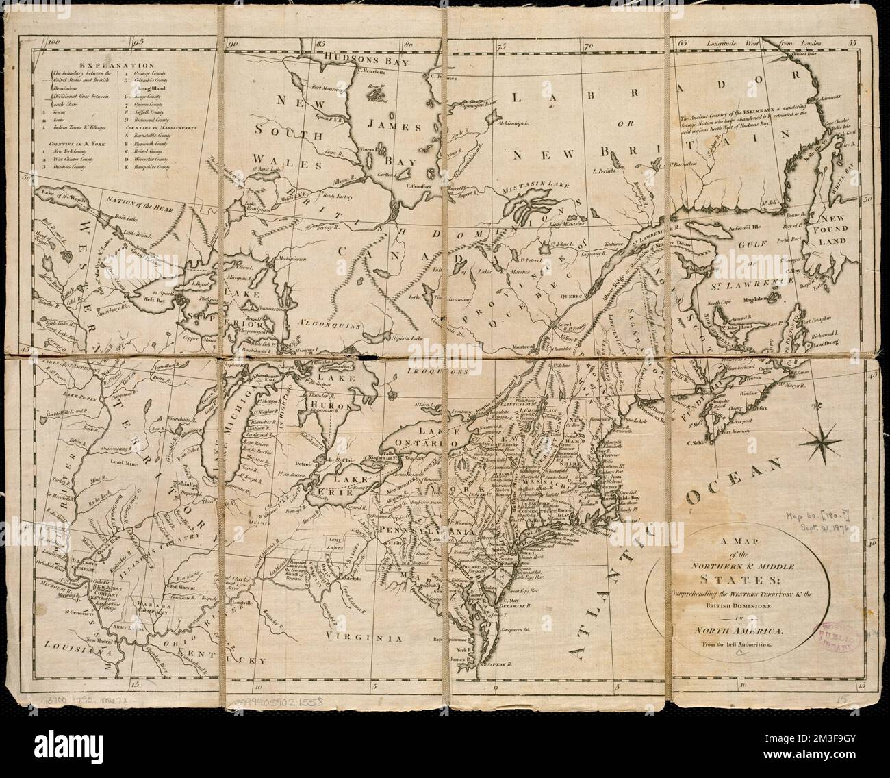 British territory map 1800 hi-res stock photography and images - Alamy