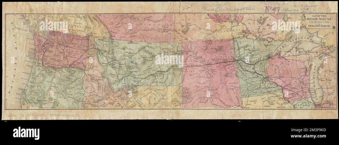 Map of the Northern Pacific R.R. its connections and tributary country ...