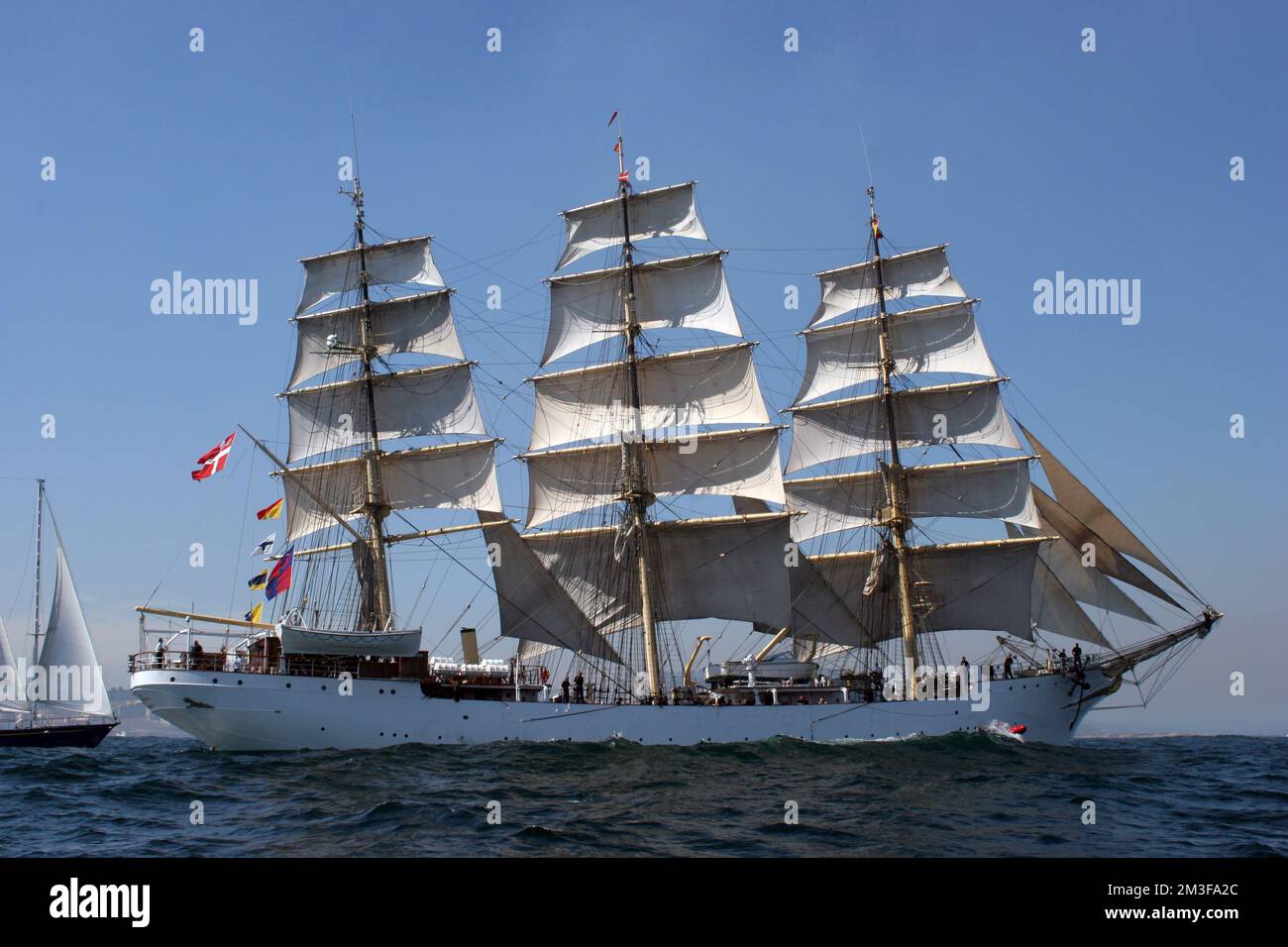 Danish tall ship Danmark, La Coruna, 2006 Stock Photo - Alamy
