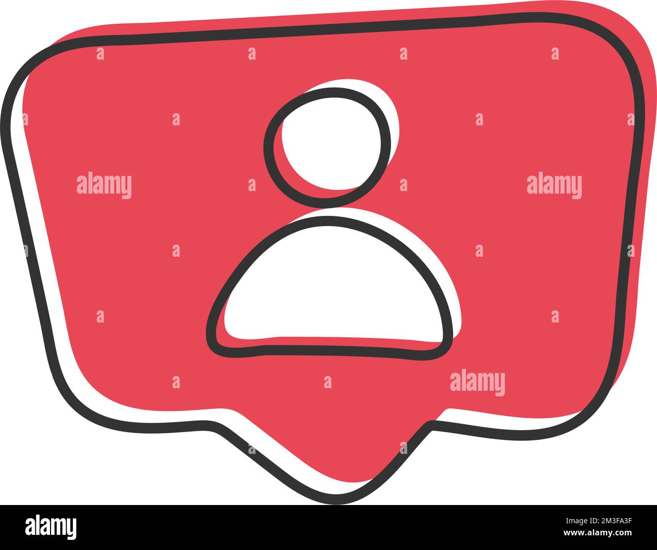 Social media notification flat icon. follower Icon button. Vector eps ... Social media notification flat icon. follower Icon button. Vector eps ...