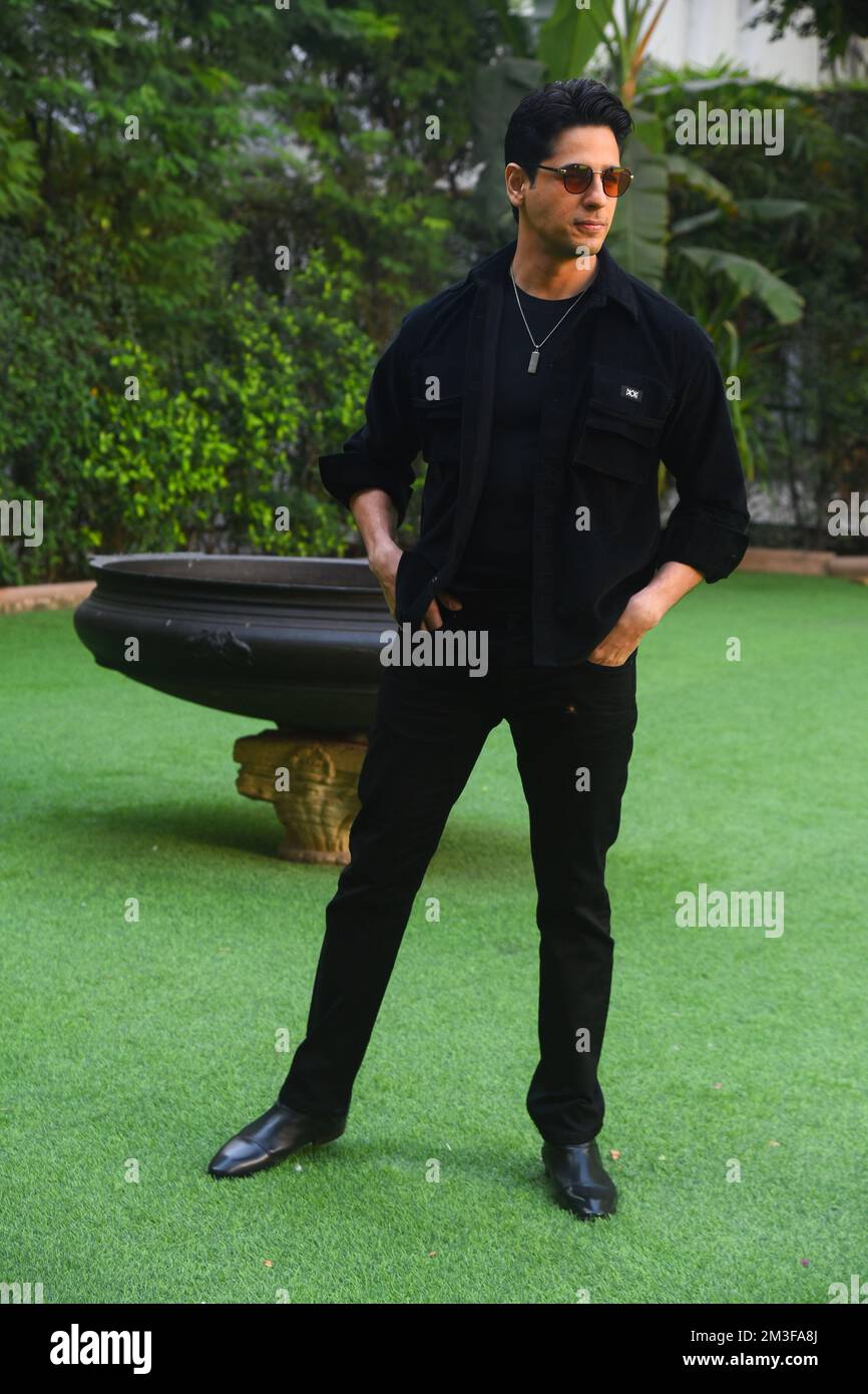 New Delhi India 15th Dec 2022 Bollywood Actor Sidharth Malhotra