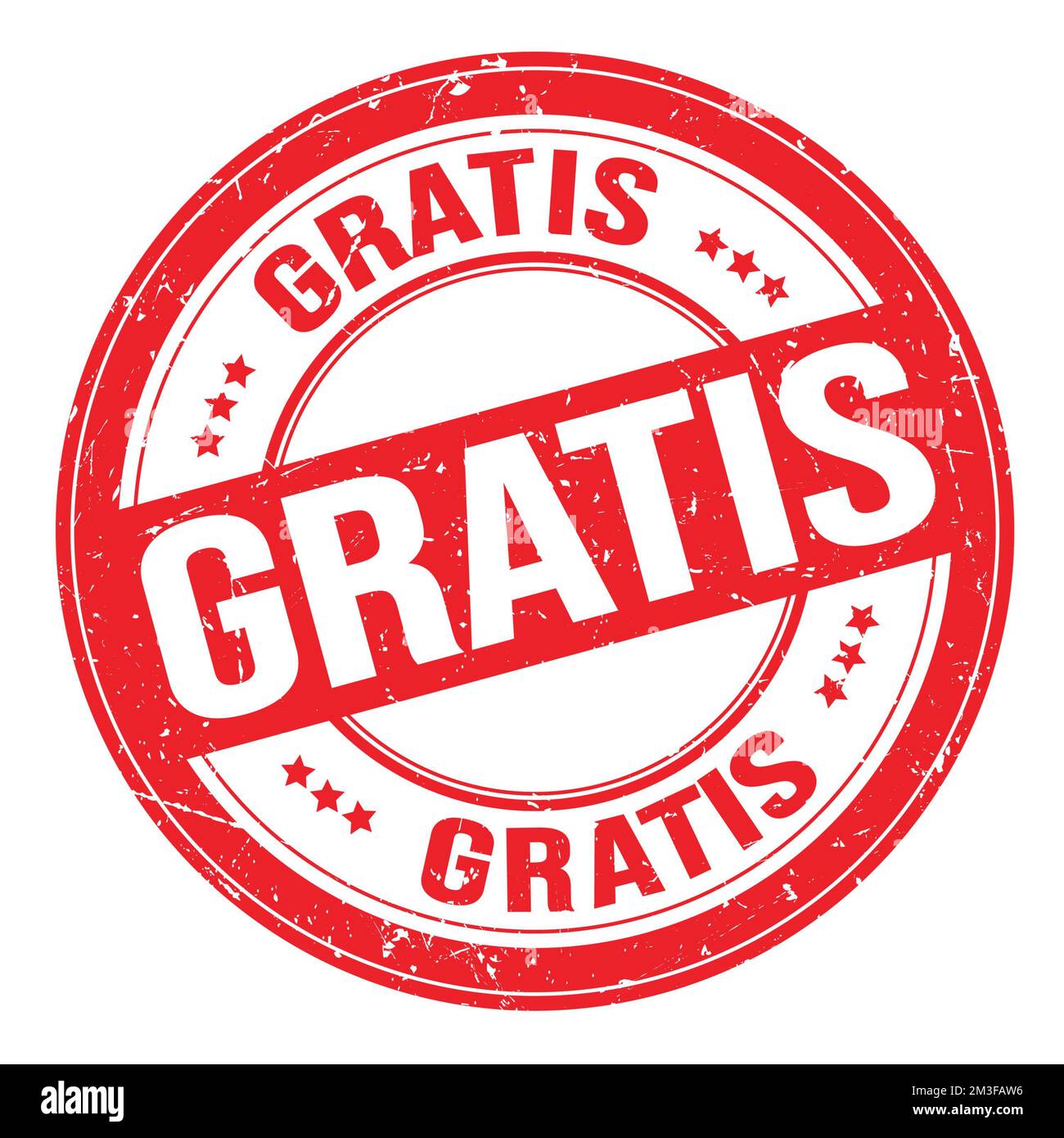 GRATIS text written on red round grungy stamp sign Stock Photo - Alamy