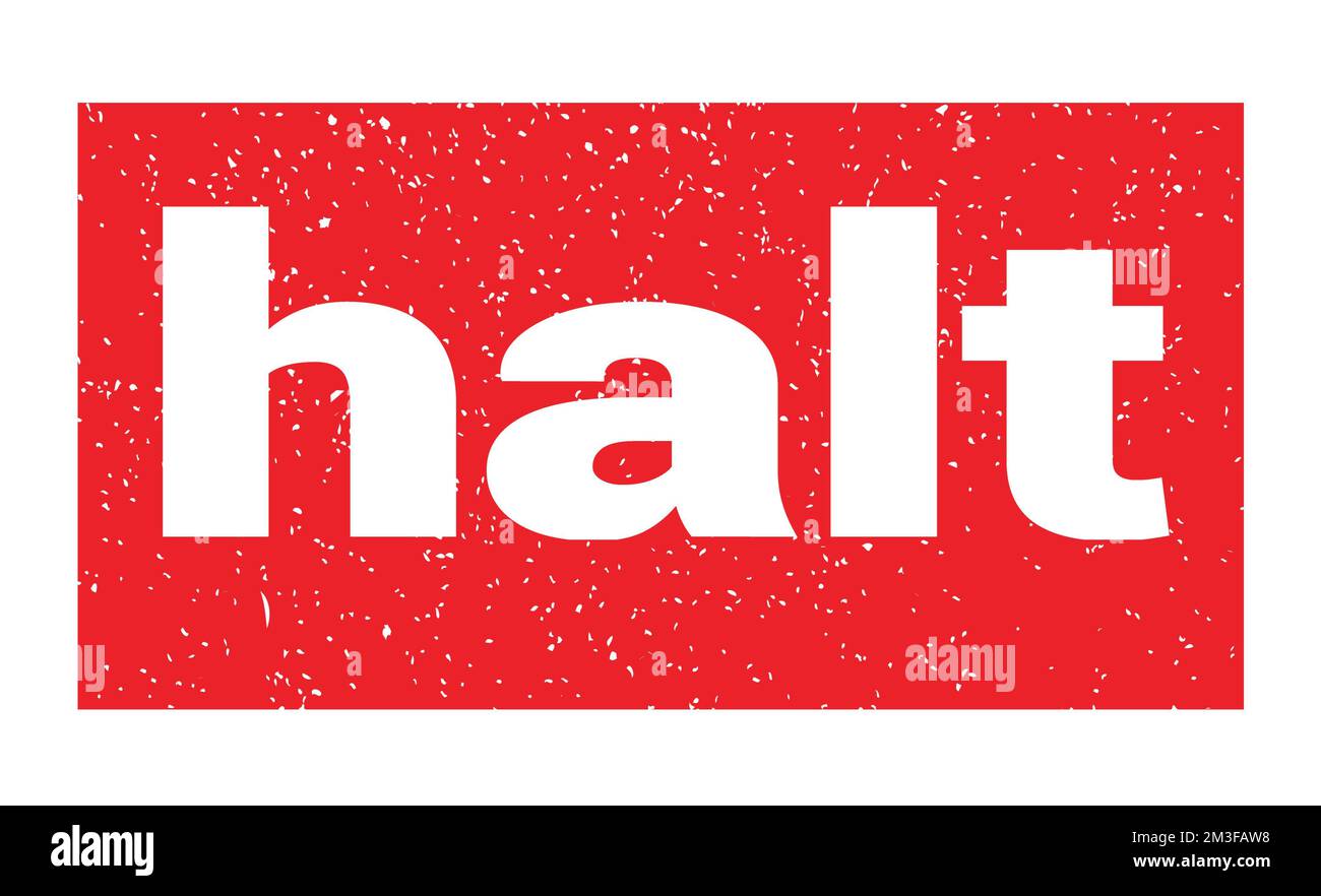 Halt stamp hi-res stock photography and images - Alamy