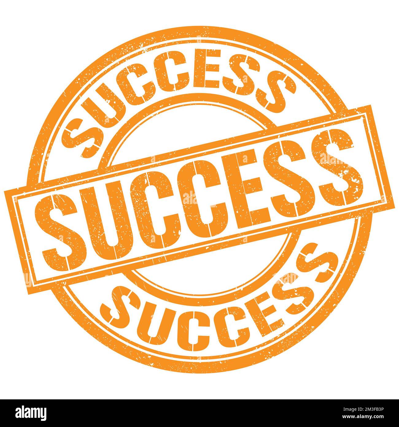 SUCCESS text written word on orange round stamp sign Stock Photo - Alamy