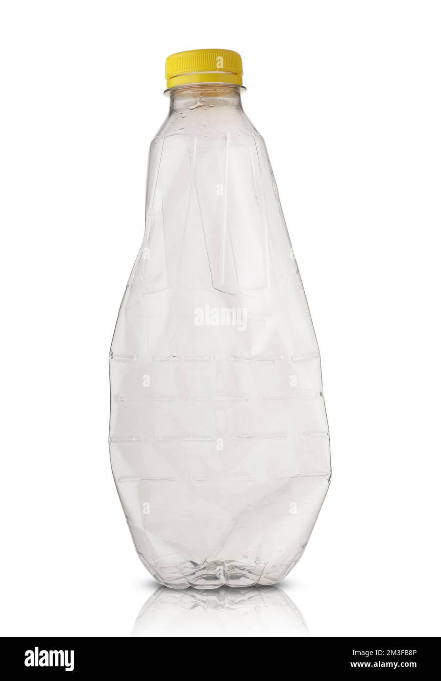 plastic empty juice bottle on white background Stock Photo - Alamy