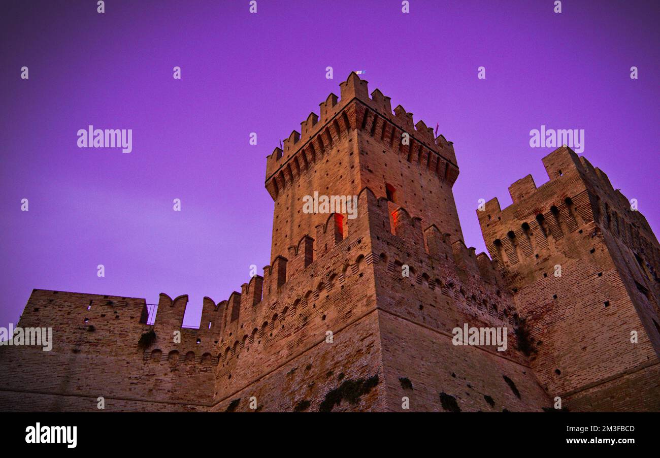 offagna, ancona, Marche, Italy. the fortress castle of Offagna. old ...