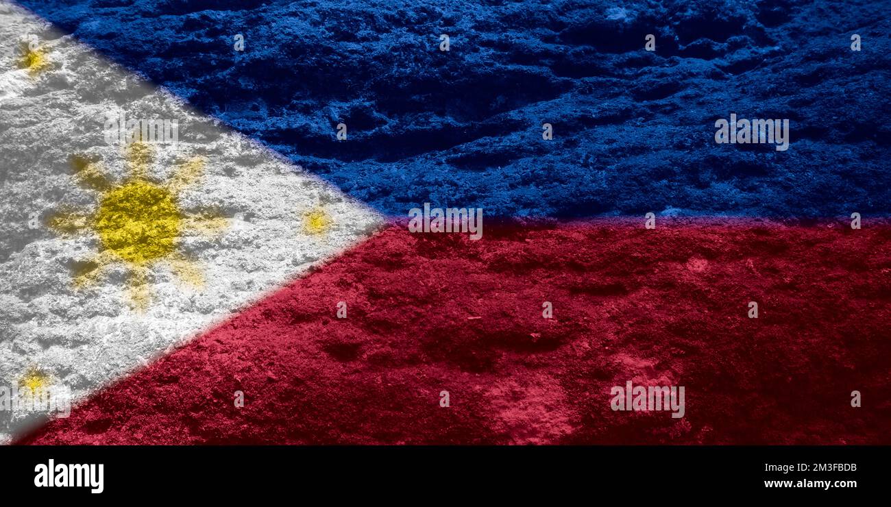 Philippine flag texture as background Stock Photo - Alamy