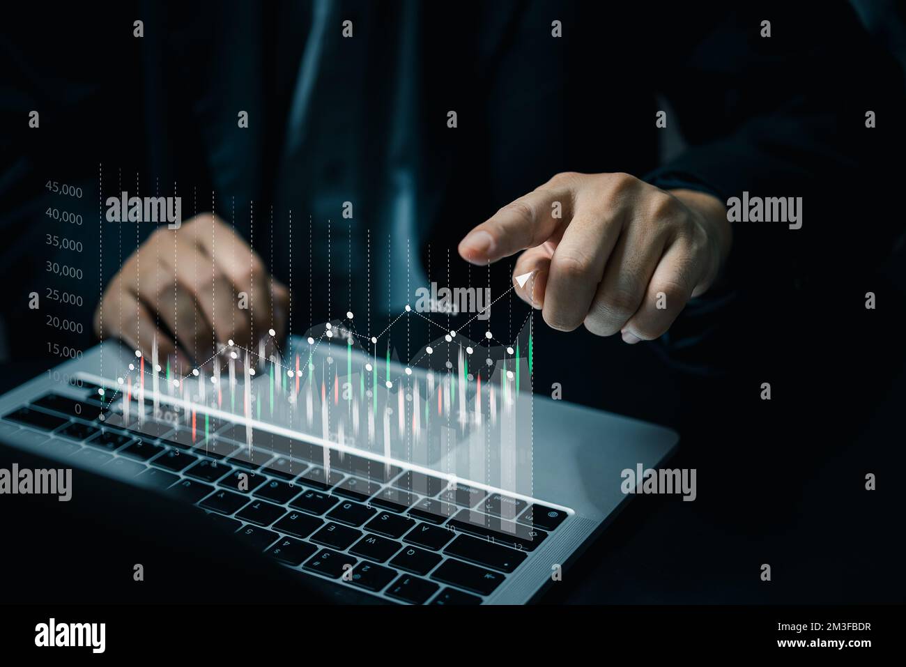 financial charts and graph analysis marketing investment concept. Stock ...