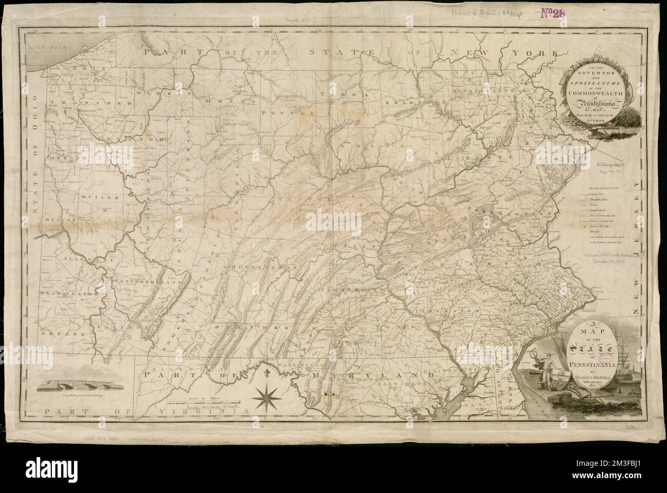 A map of the state of Pennsylvania , Pennsylvania, Maps Norman B ...