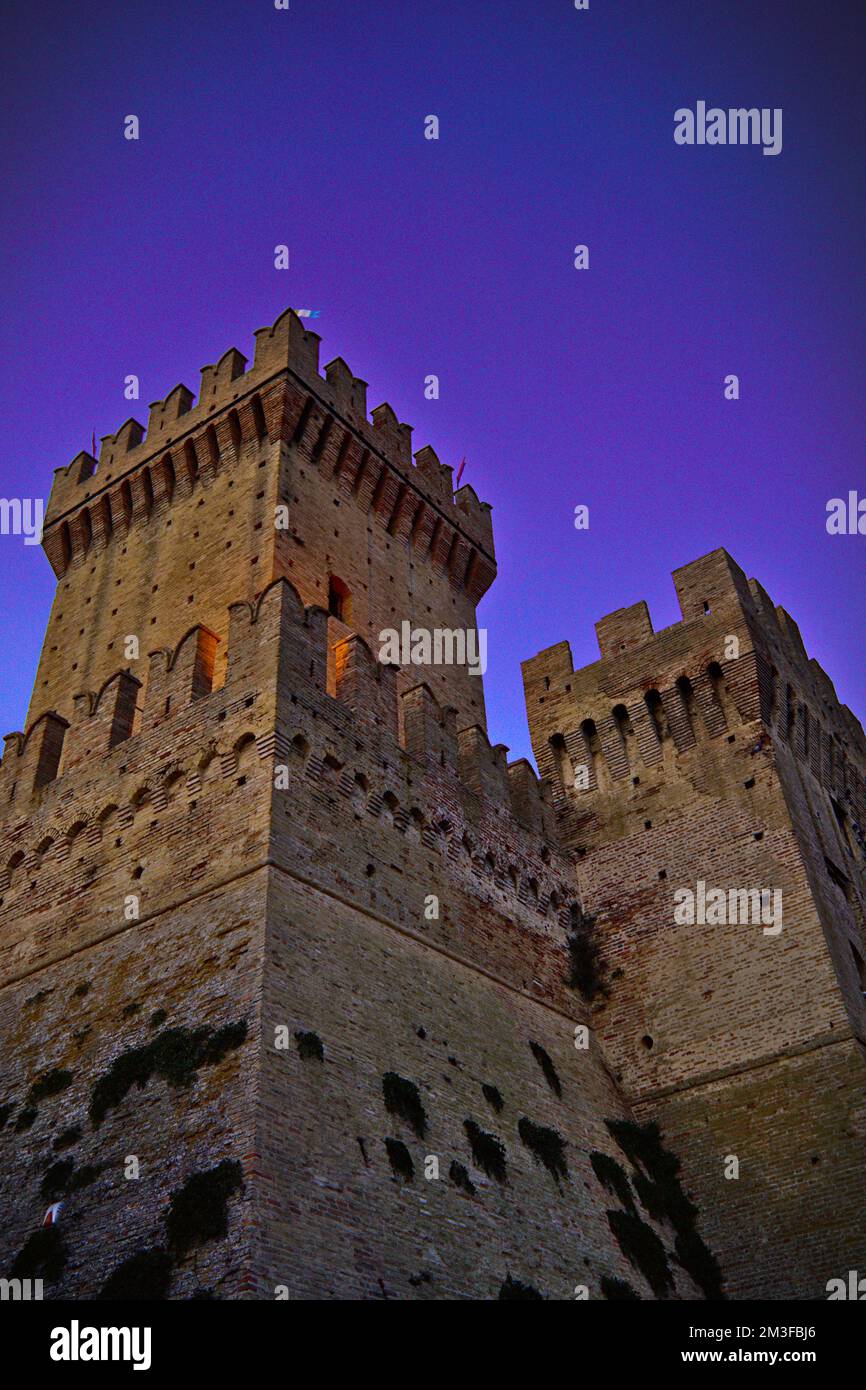 offagna, ancona, Marche, Italy. the fortress castle of Offagna. old ...