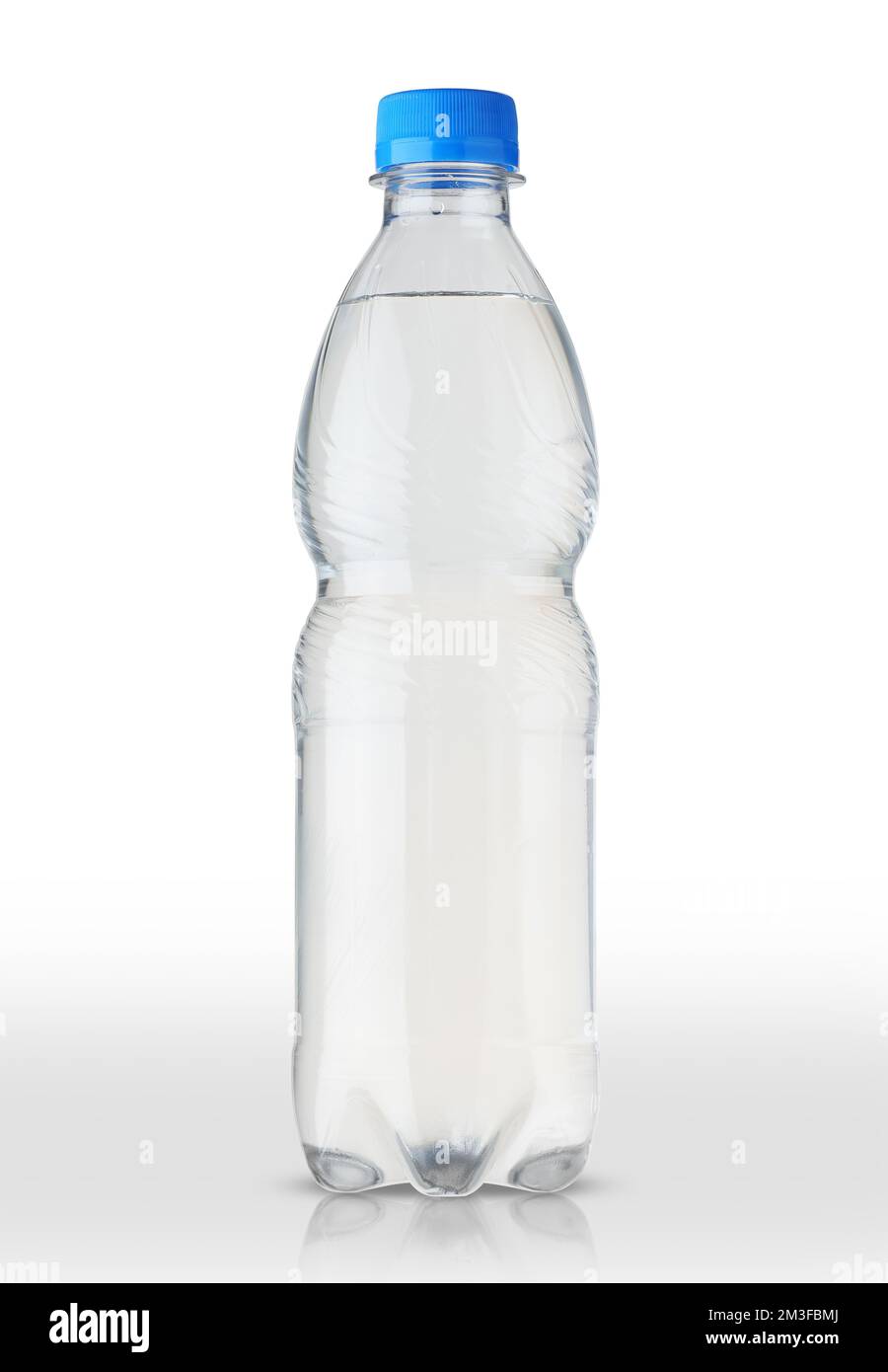 small plastic bottle with water on a white background Stock Photo - Alamy