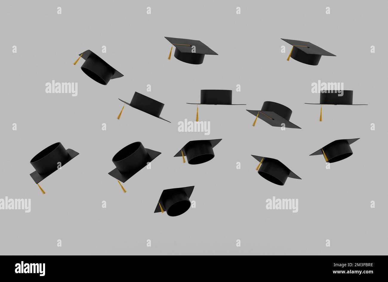 Graduation Mortar Board Icon 3d Illustration Graduation Cap Hat With