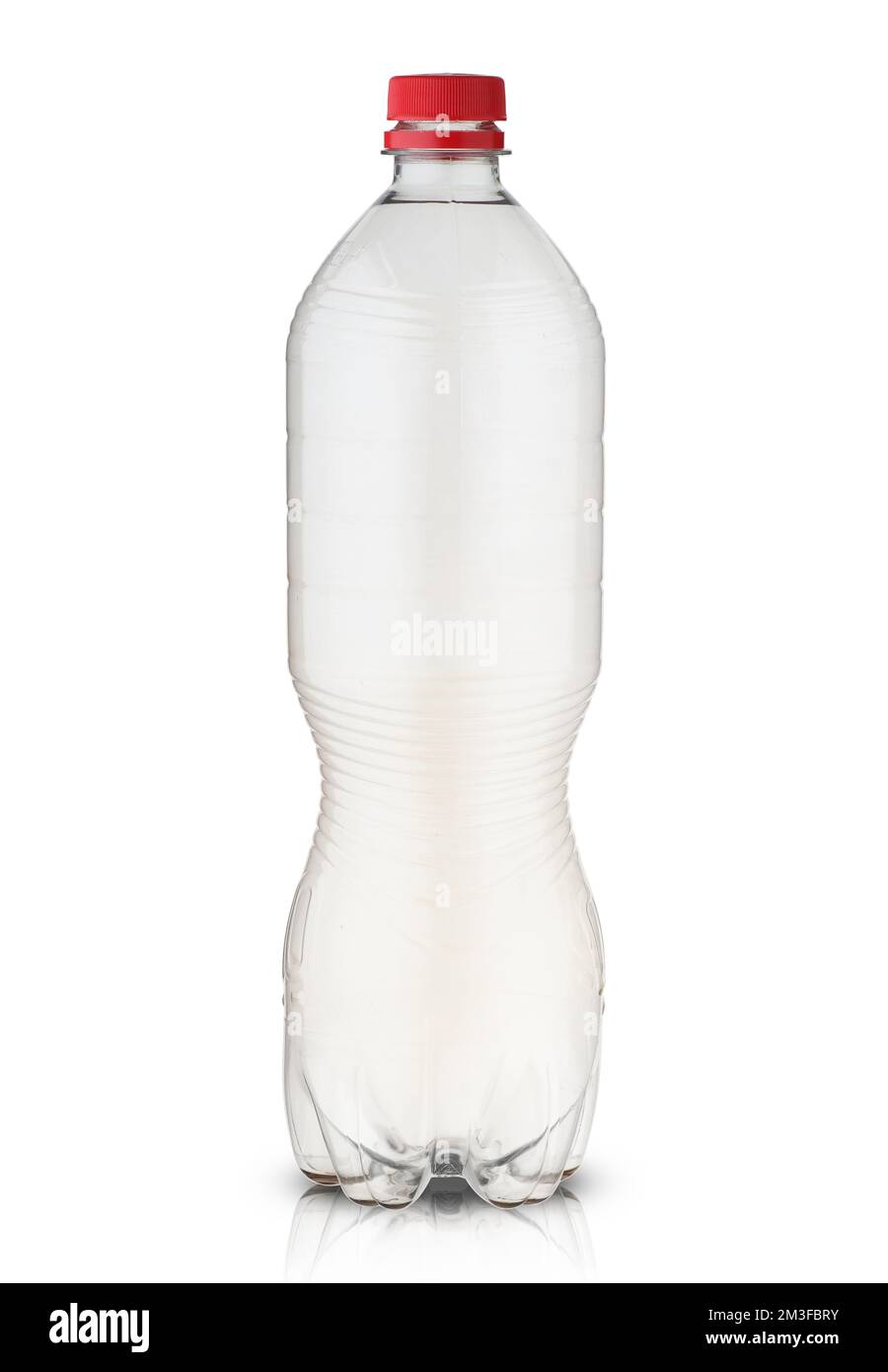 empty plastic bottle on white background Stock Photo - Alamy