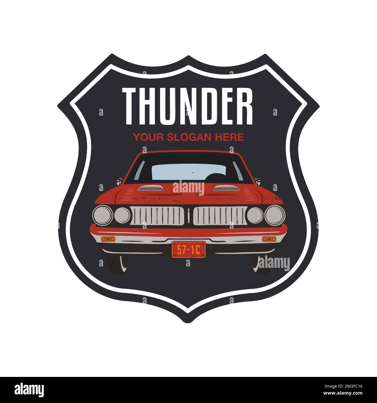 American thunder logo Stock Vector Images - Alamy