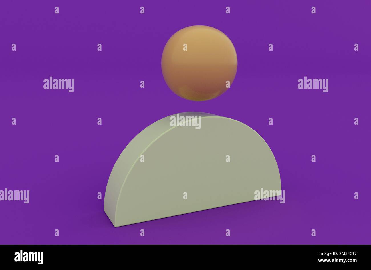 3d illustration realistic Person or People icon skittle chess figure ...