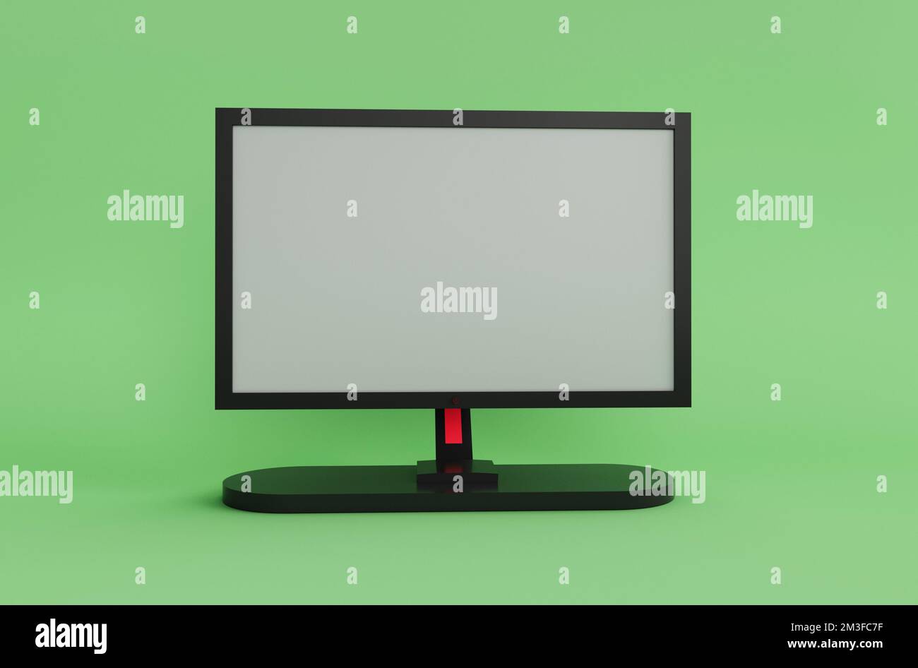 3d illustration rendering minimal computer monitor on Gossip background ...