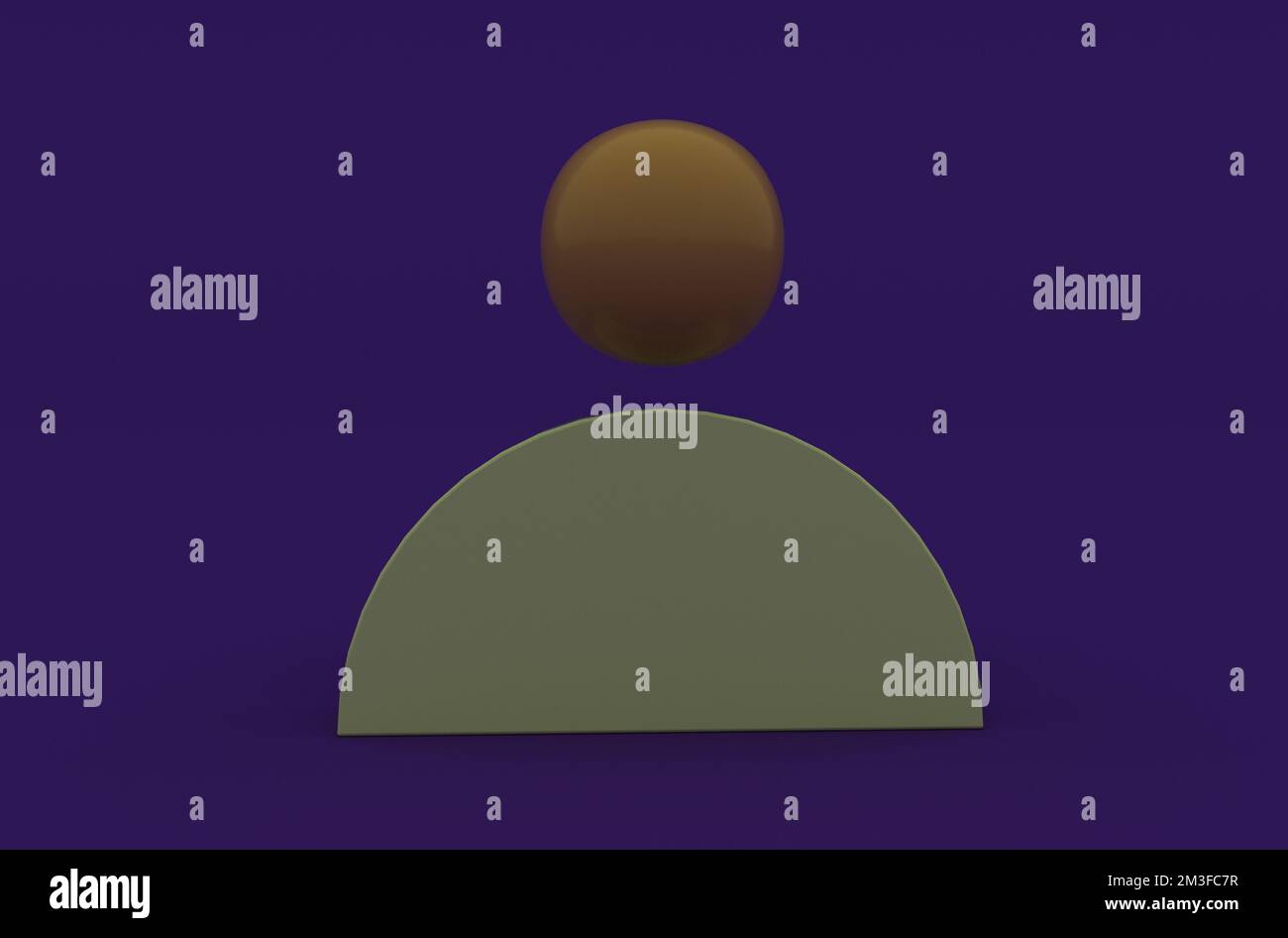 3d illustration realistic Person or People icon skittle chess figure ...