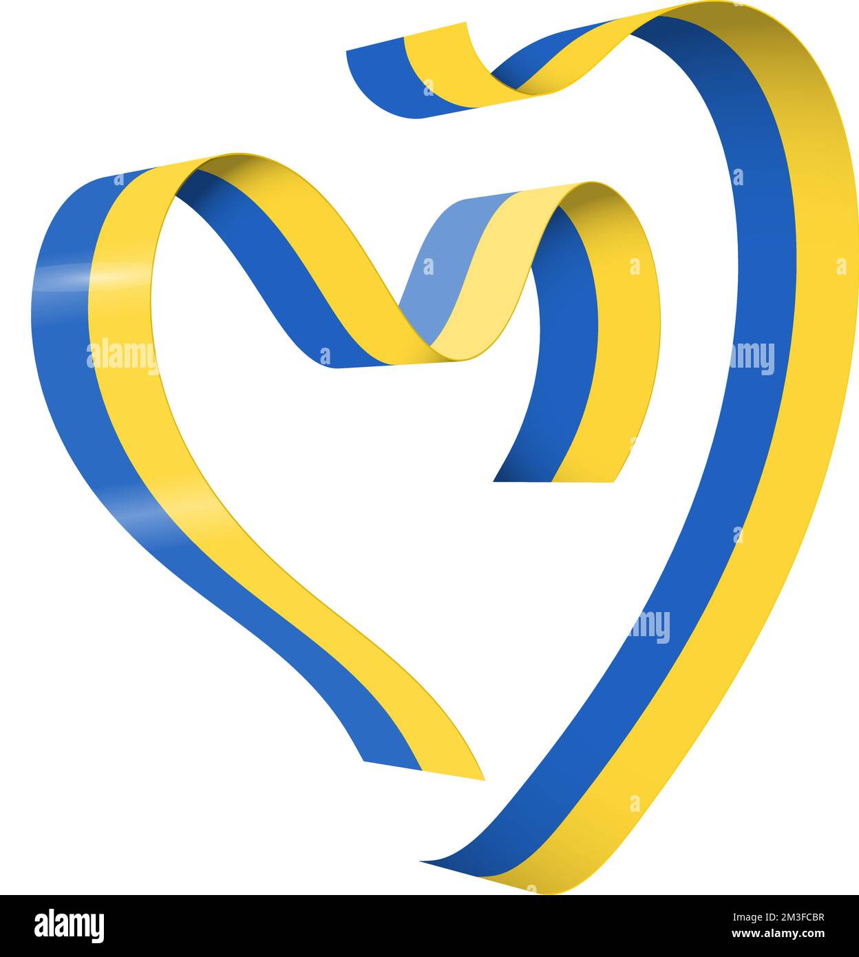 Ukraine flag ribbon isolated ukrainian Stock Vector Images - Alamy