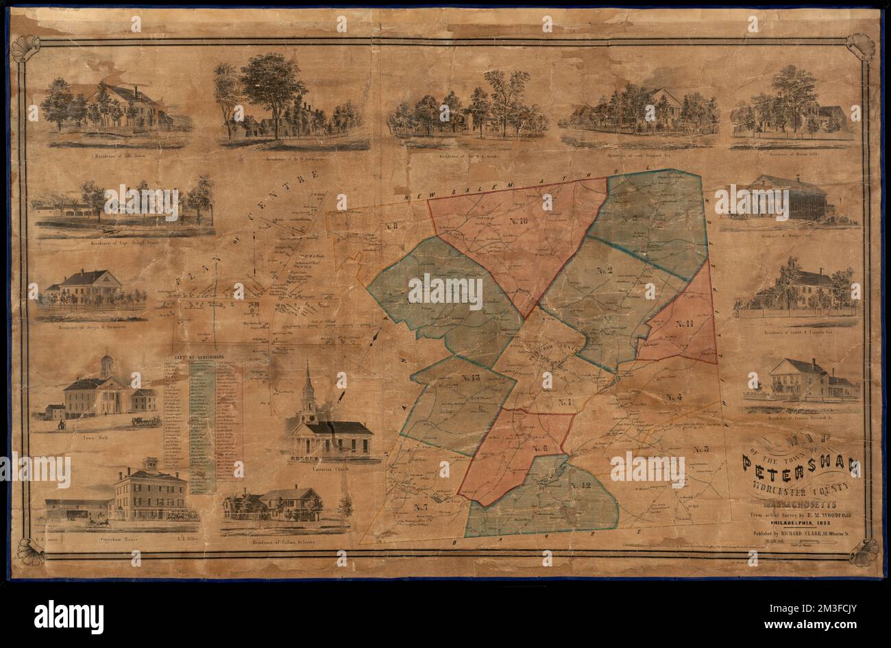Map of the town of Petersham, Worcester County, Massachusetts : from ...