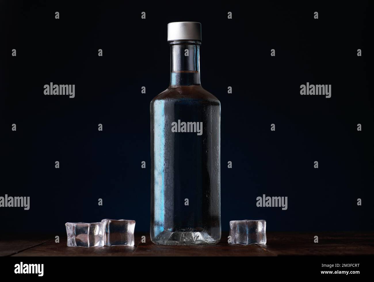 Bottle vodka ice cubes hi-res stock photography and images - Alamy