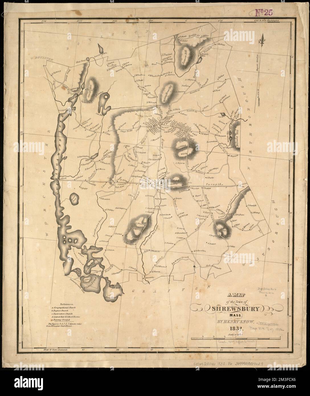A map of the Town of Shrewsbury, Mass , Landowners, Massachusetts ...