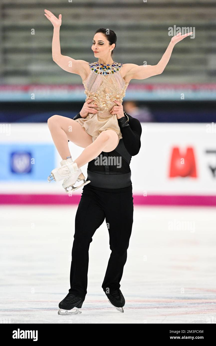Deanna STELLATO-DUDEK & Maxime DESCHAMPS (CAN), during Senior Pairs ...