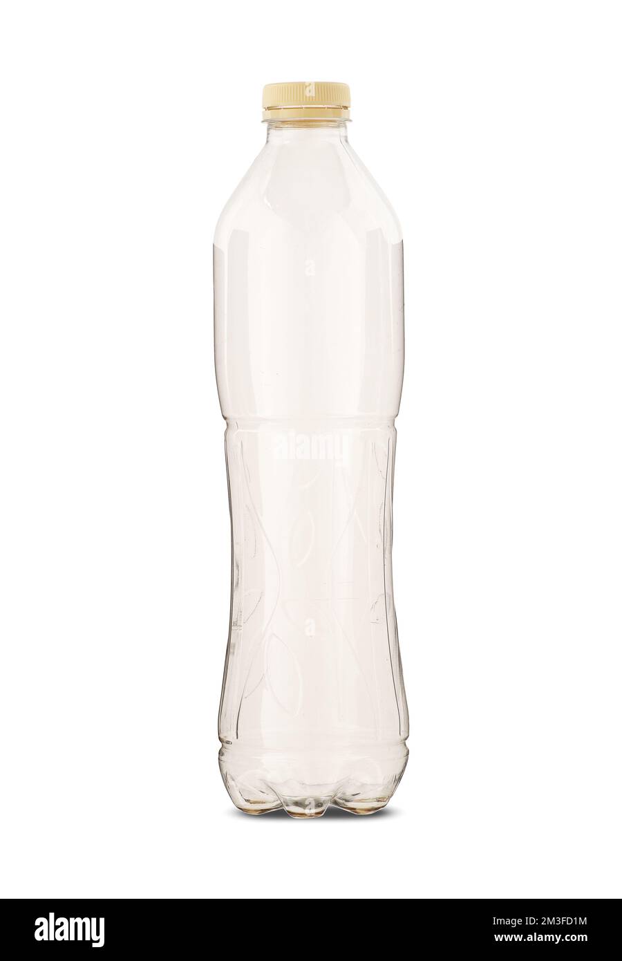 empty plastic drink bottle on white background Stock Photo - Alamy