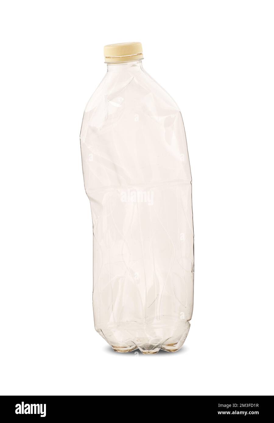 empty plastic drink bottle on white background Stock Photo - Alamy