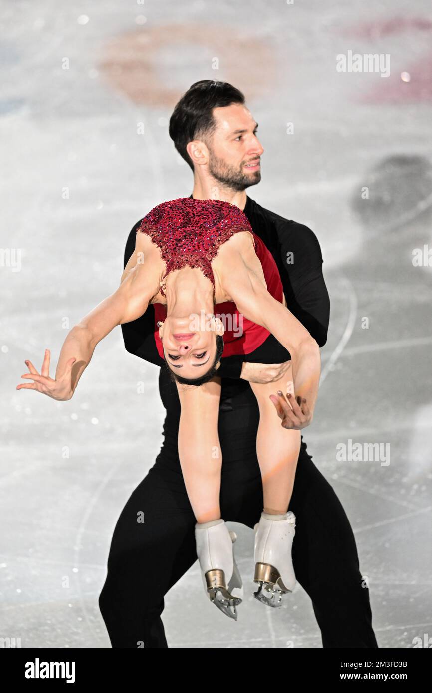 Deanna Stellato Dudek And Maxime Deschamps Can During Exhibition Gala At The Isu Grand Prix Of