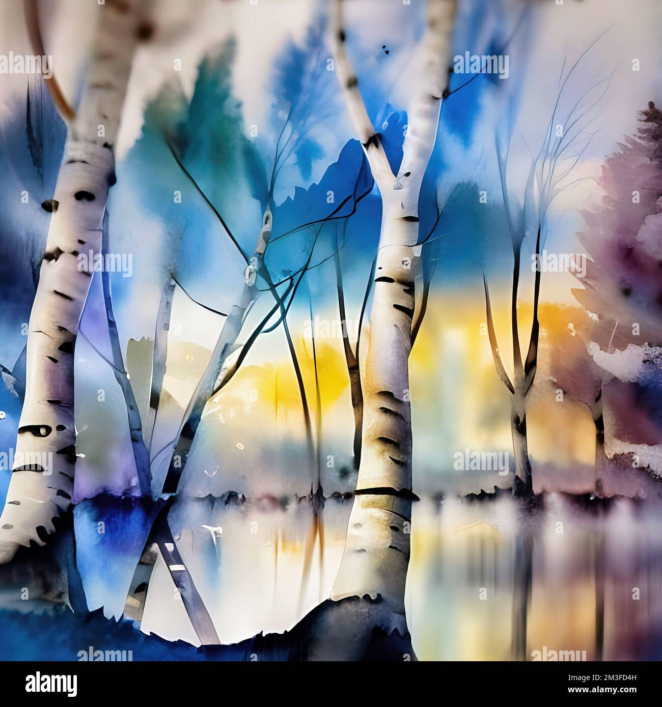 Surreal Watercolor Painting