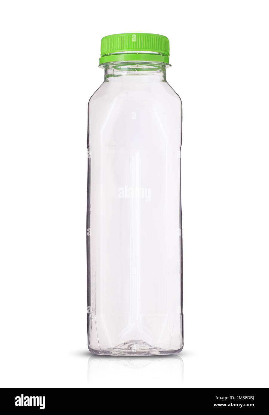 a small empty plastic juice bottle on a white background Stock Photo ...