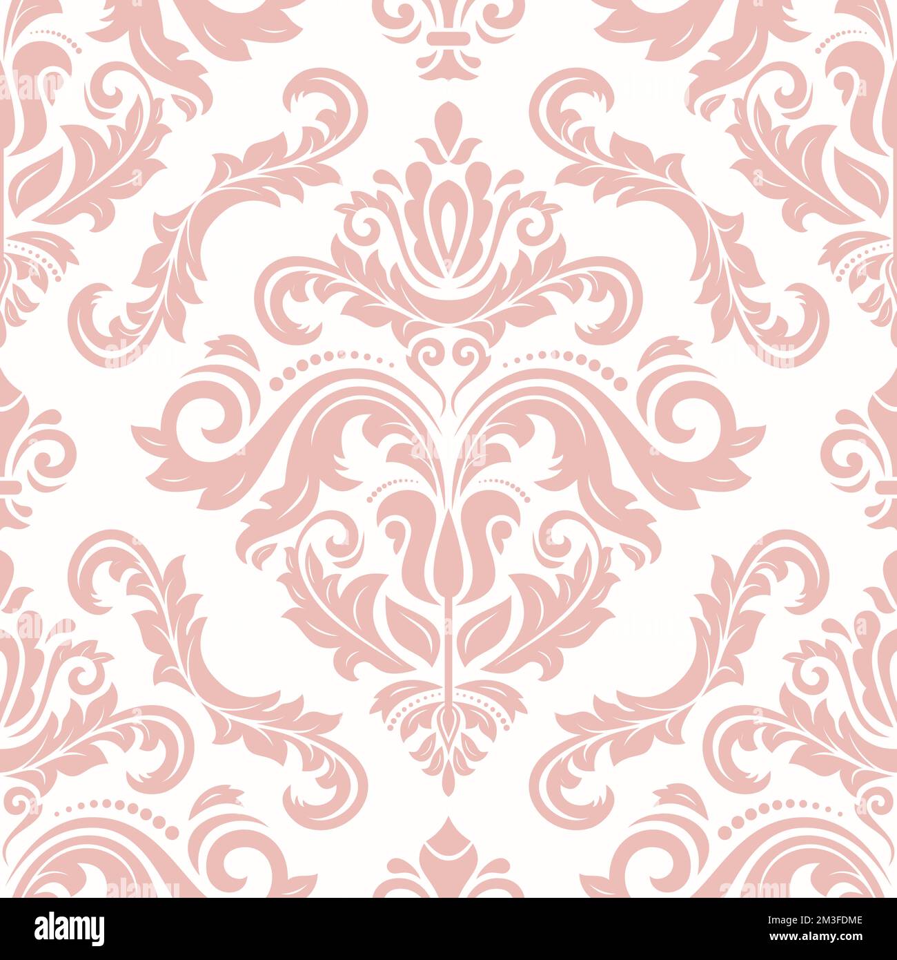 Orient classic pattern. Seamless abstract pink background with vintage ...